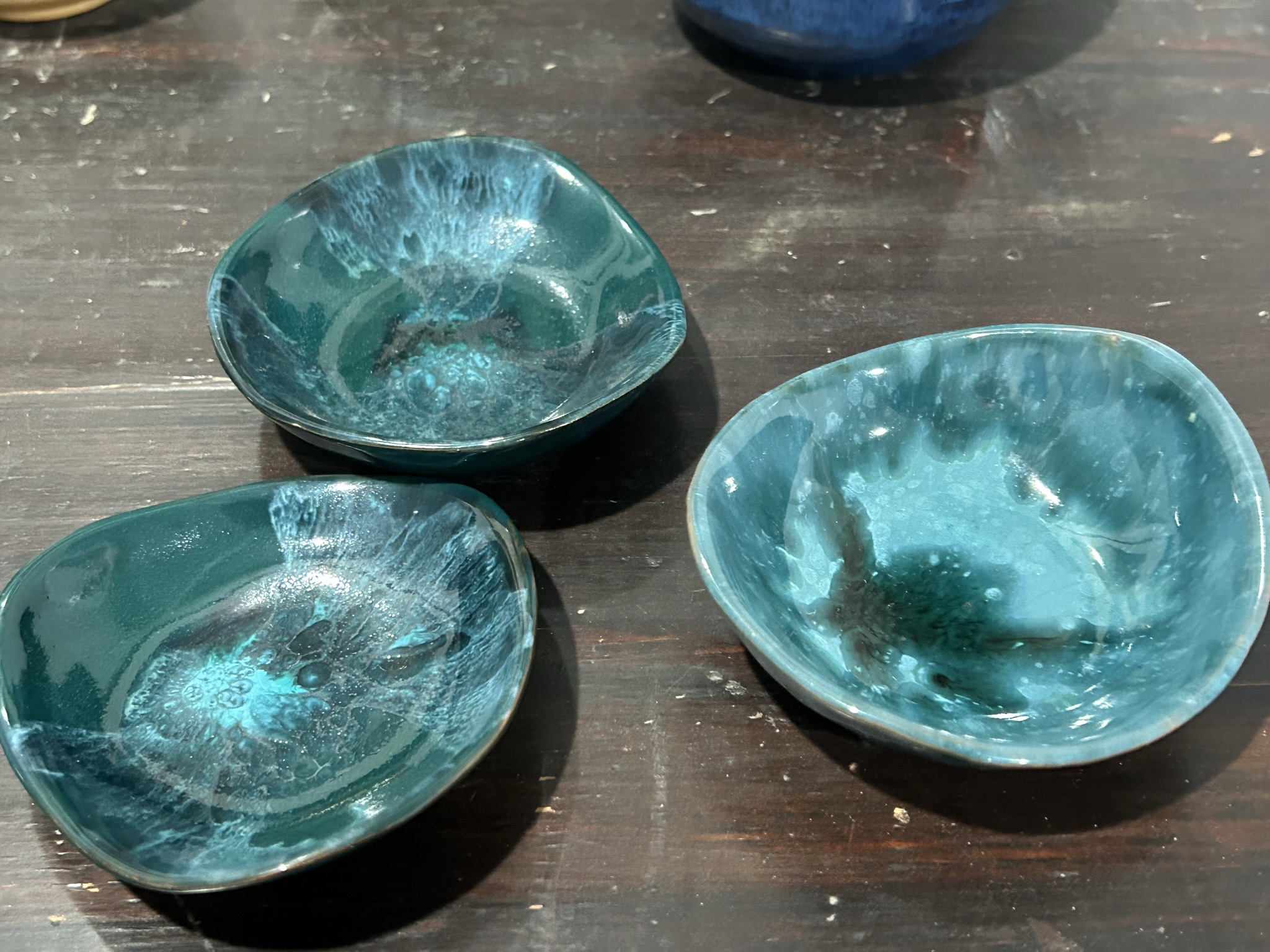 Glazed Art Pottery pieces - Signed | Antiques Board