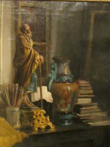 which language is this signature? Greek? interesting still life ...