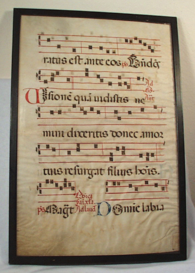 Middle ages/Renaissance Neumatic Sheet Music | Antiques Board