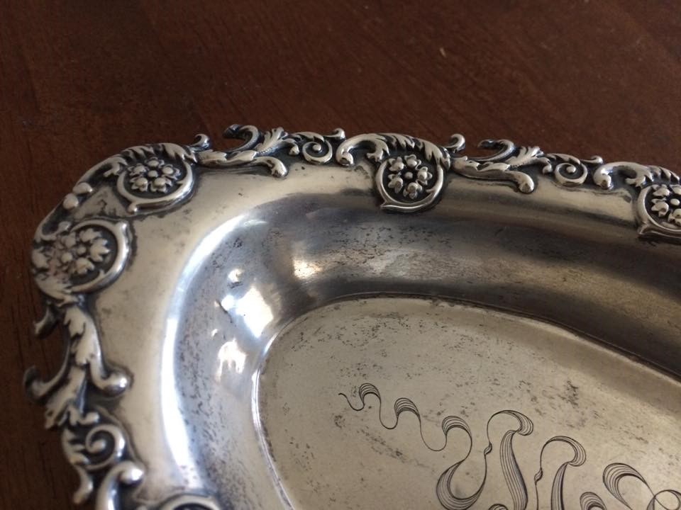 Sterling Silver Oval Dish Thingy | Antiques Board