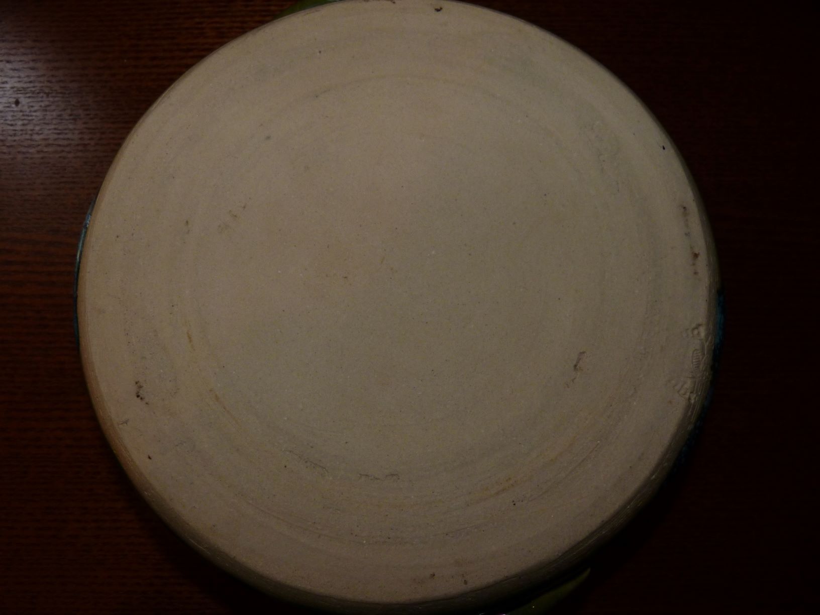Studio Pottery low dish Impressed Bee mark | Antiques Board