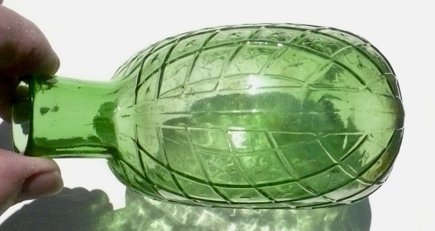 Small Green BIM Glass Bottle w/Pontil: Poison? Age? | Antiques Board