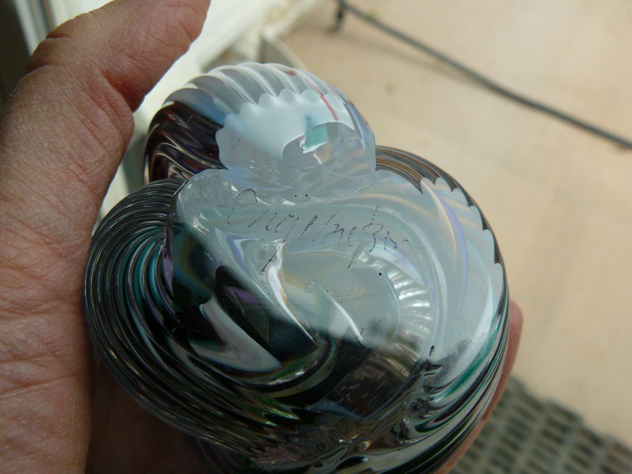 Signed paperweight ... any hope with signature? | Antiques Board