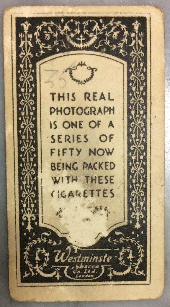 cigarette card, year issued? | Antiques Board