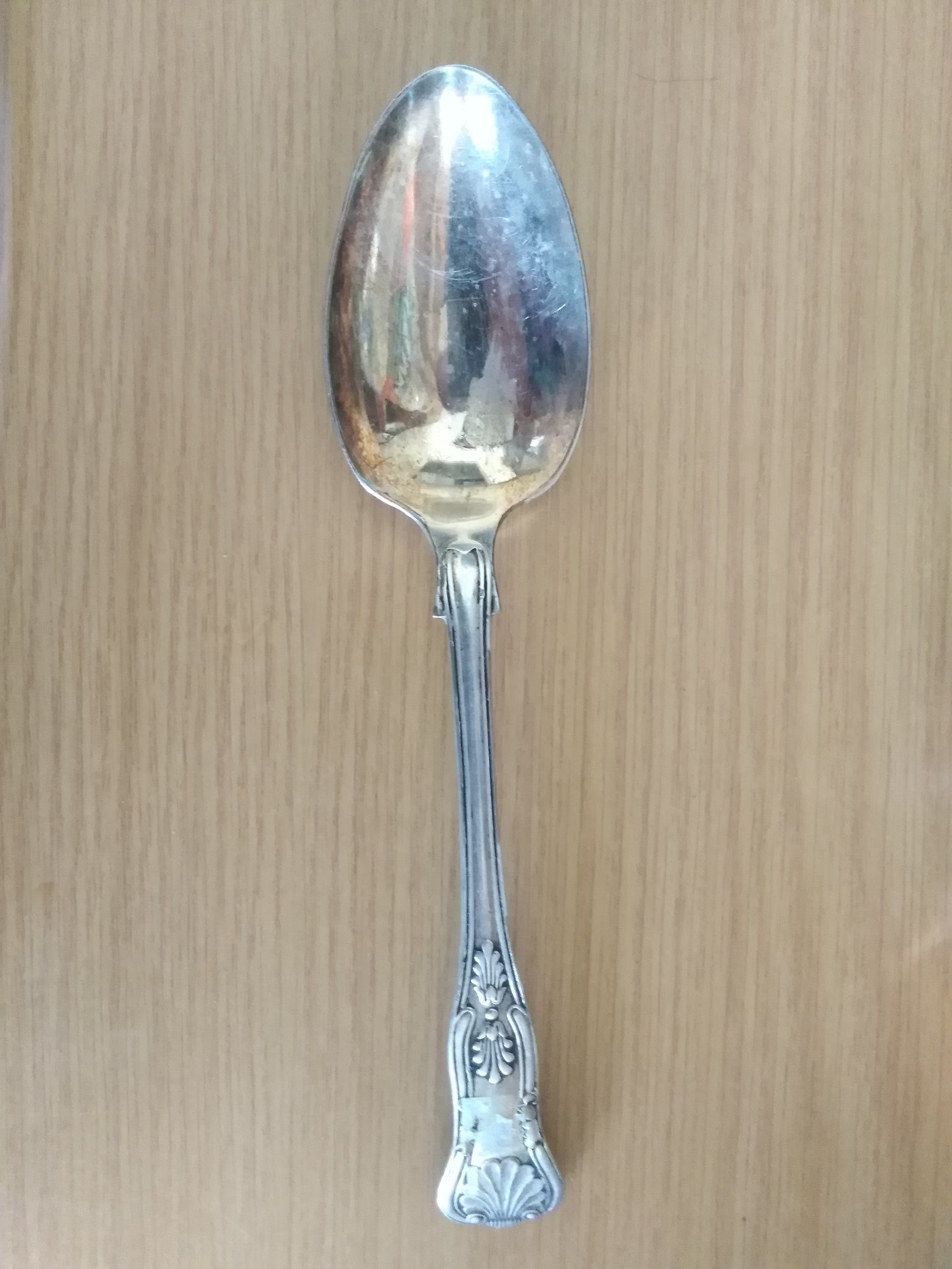 Maker's mark on Spoon. Crown, moon, sun, stars. Sheffield? German ...