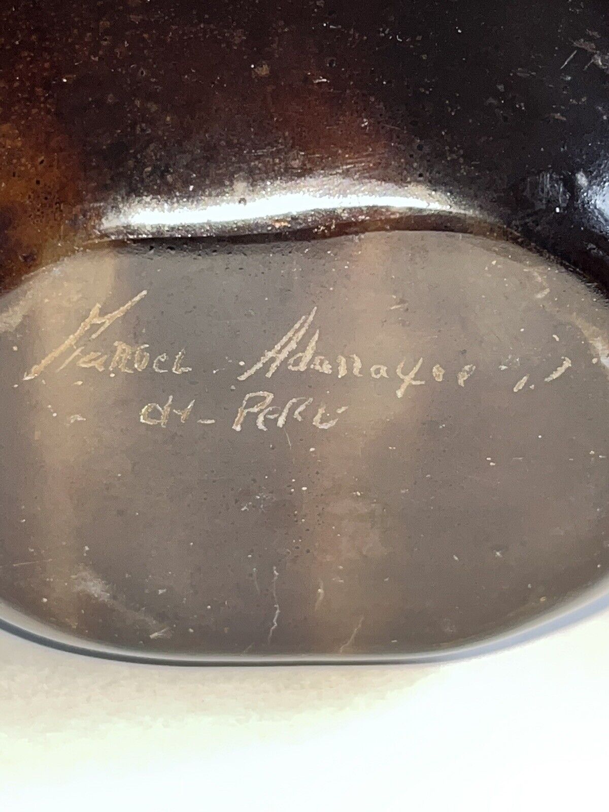 Mesoamerica/South America Pottery Vase Signature | Antiques Board