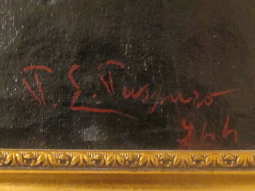 which language is this signature? Greek? interesting still life ...