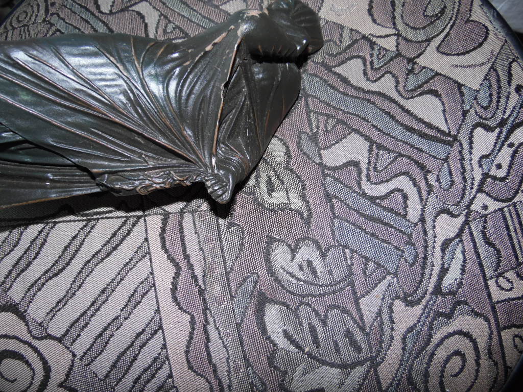 Old Resin? Sculpture Lady Covering her face No signature | Antiques Board