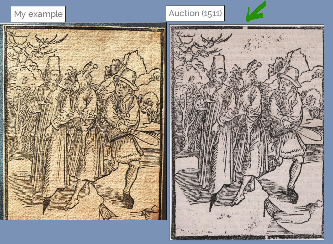 2 Albums with early German woodcuts (1490-1600). | Antiques Board