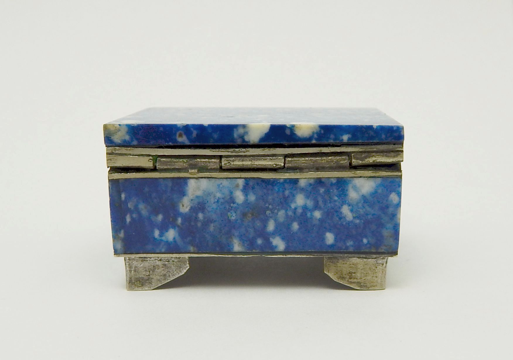 Origin of little blue stone box | Antiques Board