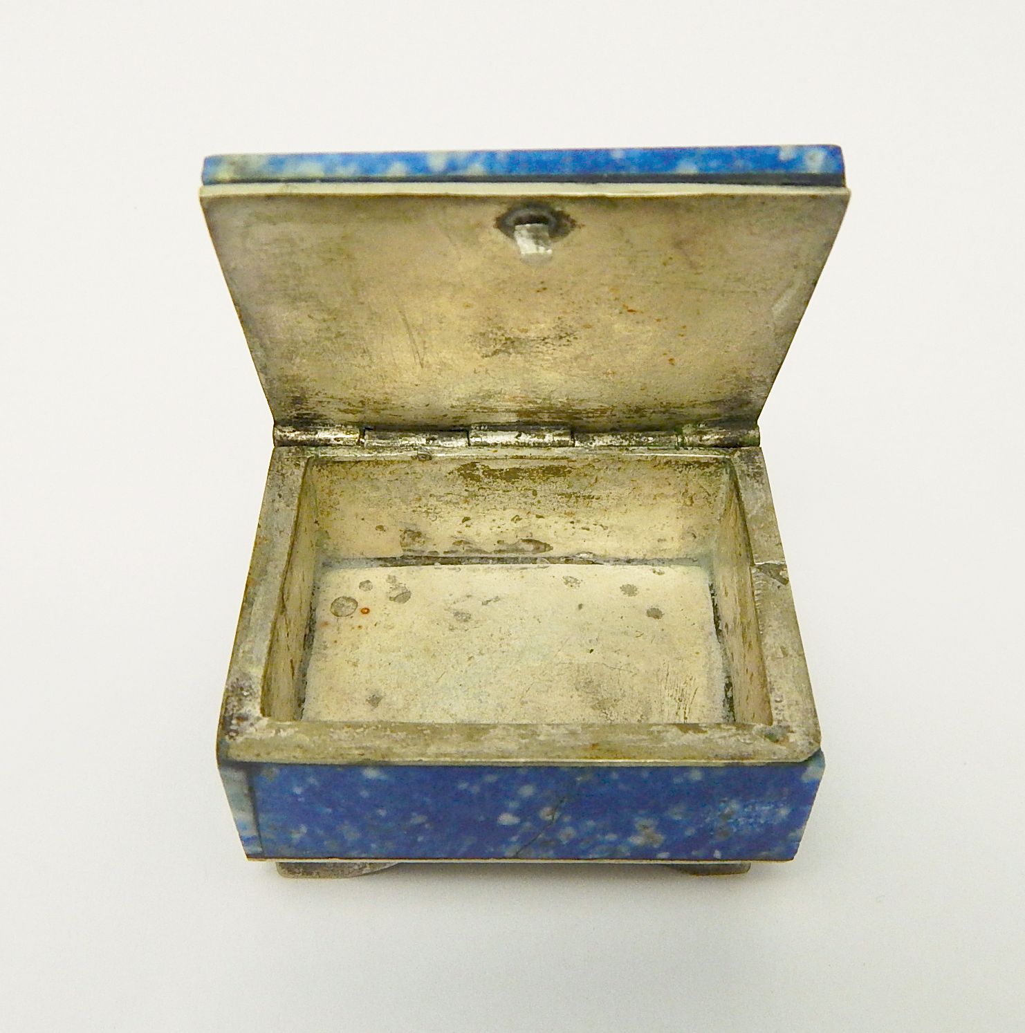 Origin of little blue stone box | Antiques Board