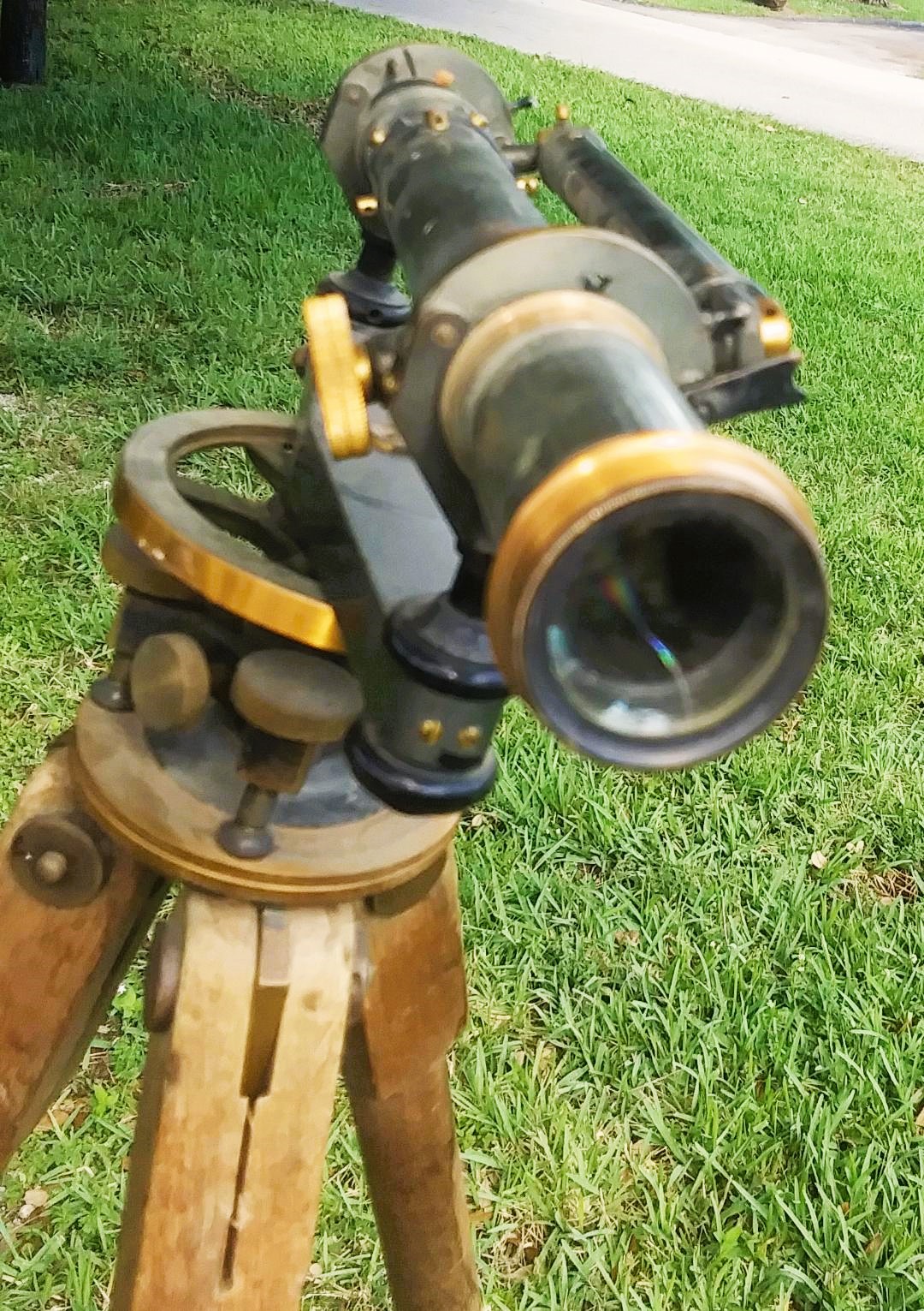 Any info on antique (civil war?) surveyor's lever & tripod? | Antiques ...