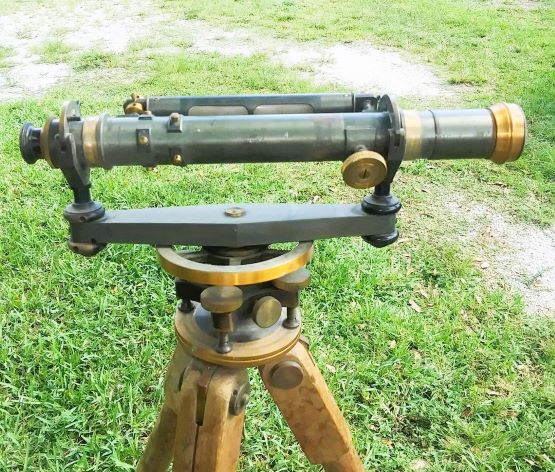 Any info on antique (civil war?) surveyor's lever & tripod? | Antiques ...