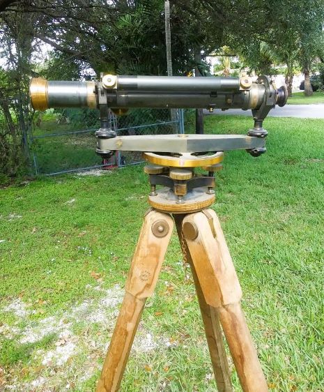 Any info on antique (civil war?) surveyor's lever & tripod? | Antiques ...