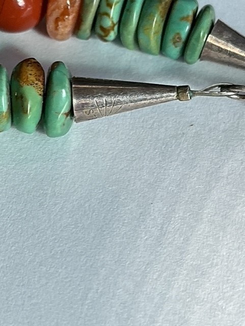 Tommy Singer ? Navajo Turquoise Necklace | Antiques Board