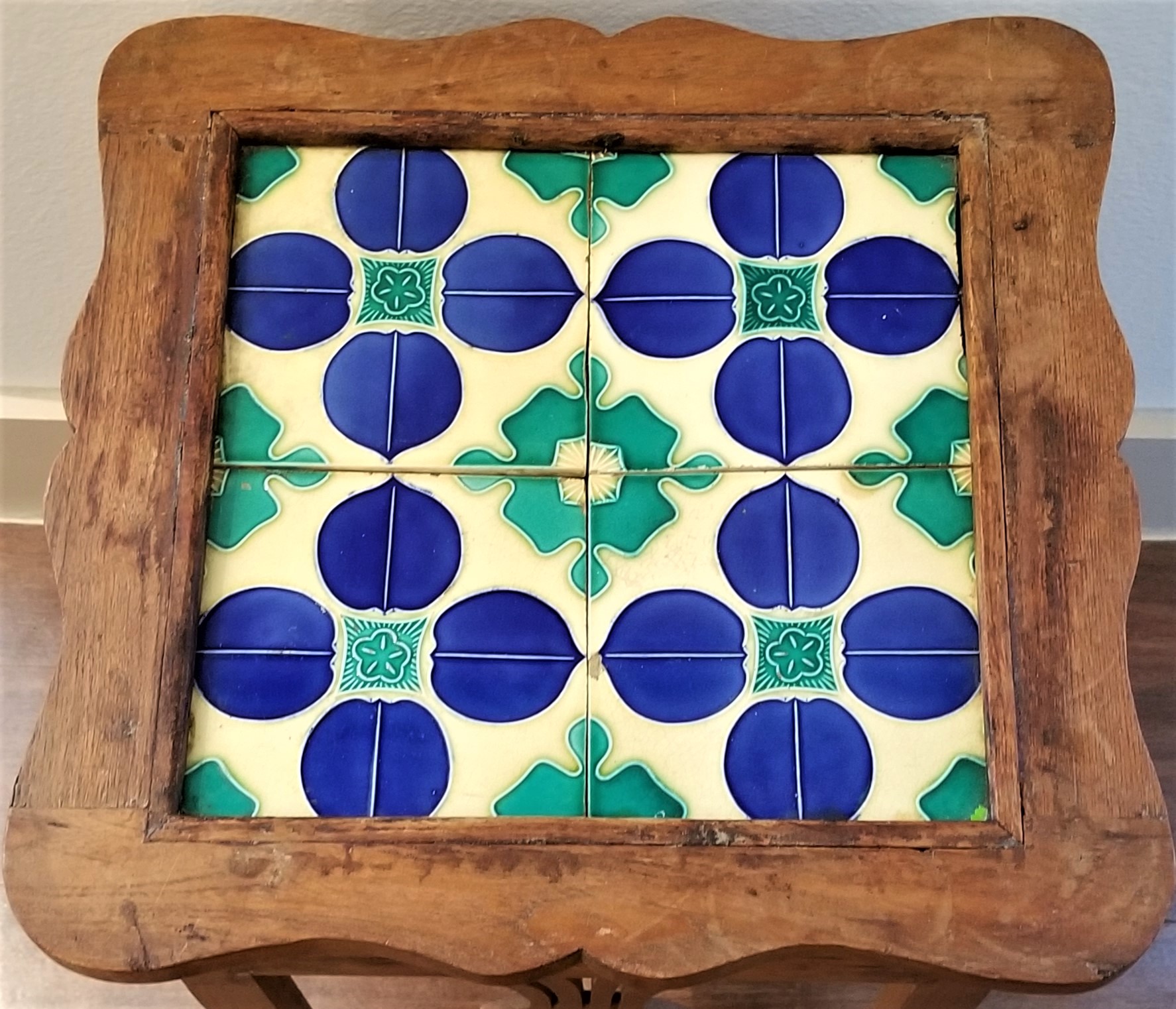 Tile Top Table Antiques Board