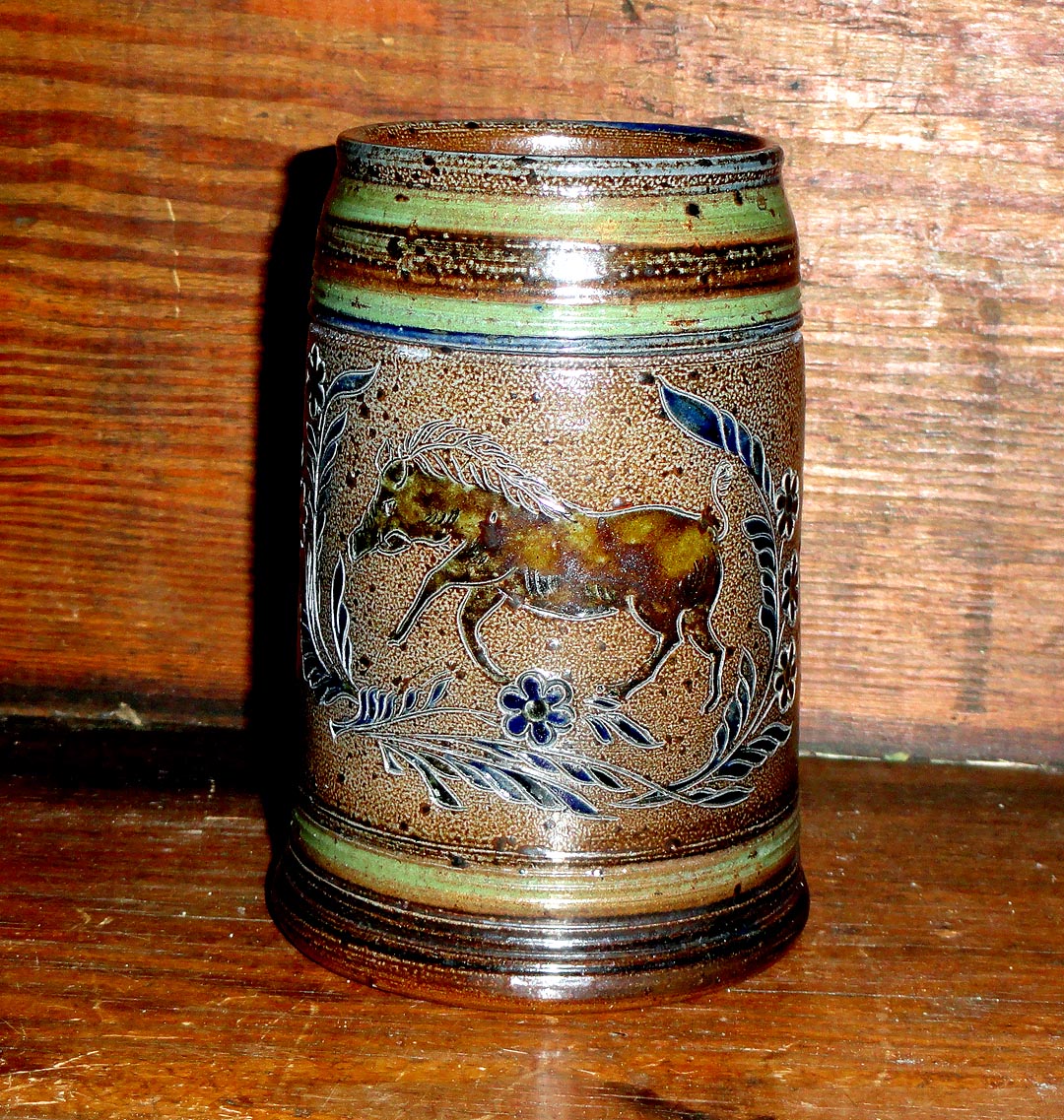 Stoneware stein with handwritten mark, can't read | Antiques Board