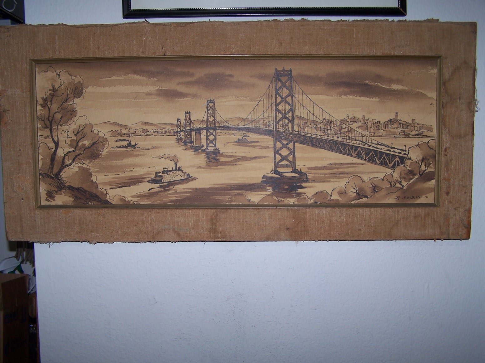 California Artist Frederick Colbus San Francisco Bay painting ...