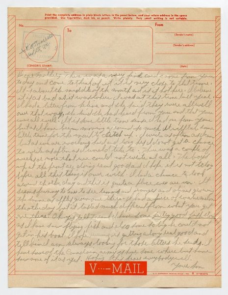 V-mail - writing home in WWII | Antiques Board