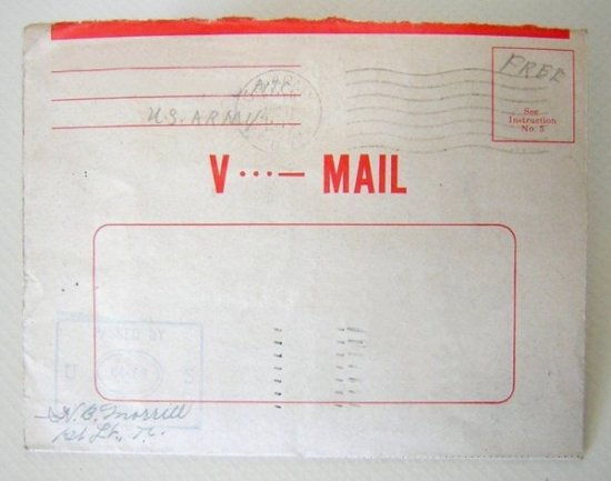 V-mail - writing home in WWII | Antiques Board