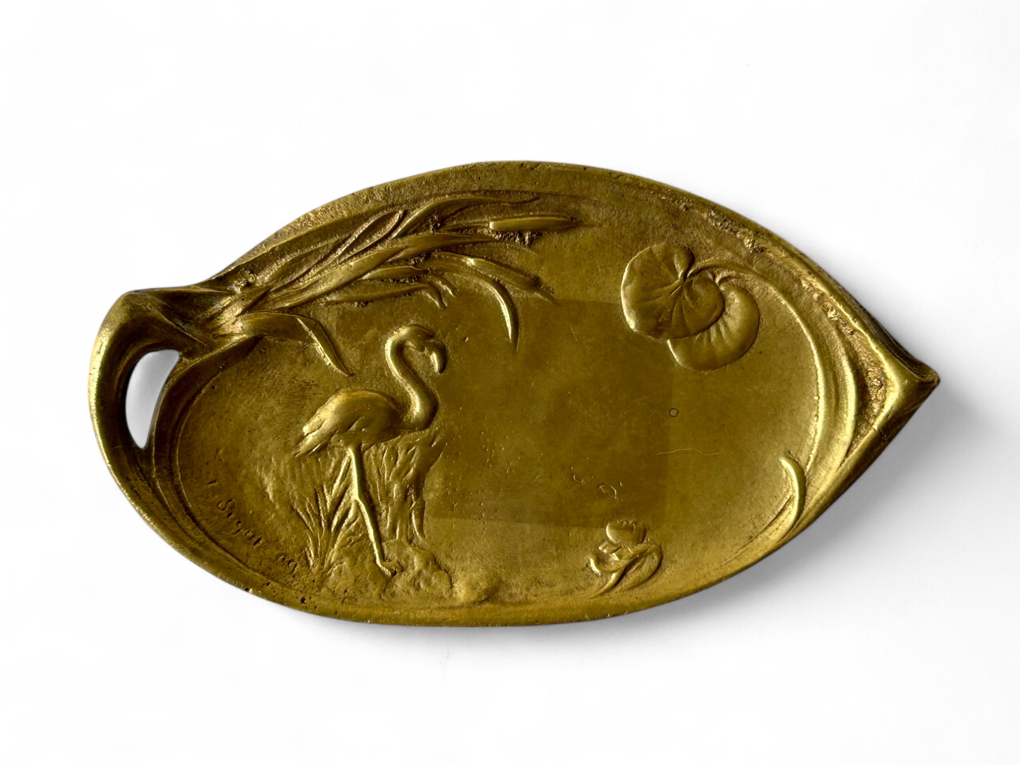 Gilt bronze Art Nouveau pin dish | Antiques Board