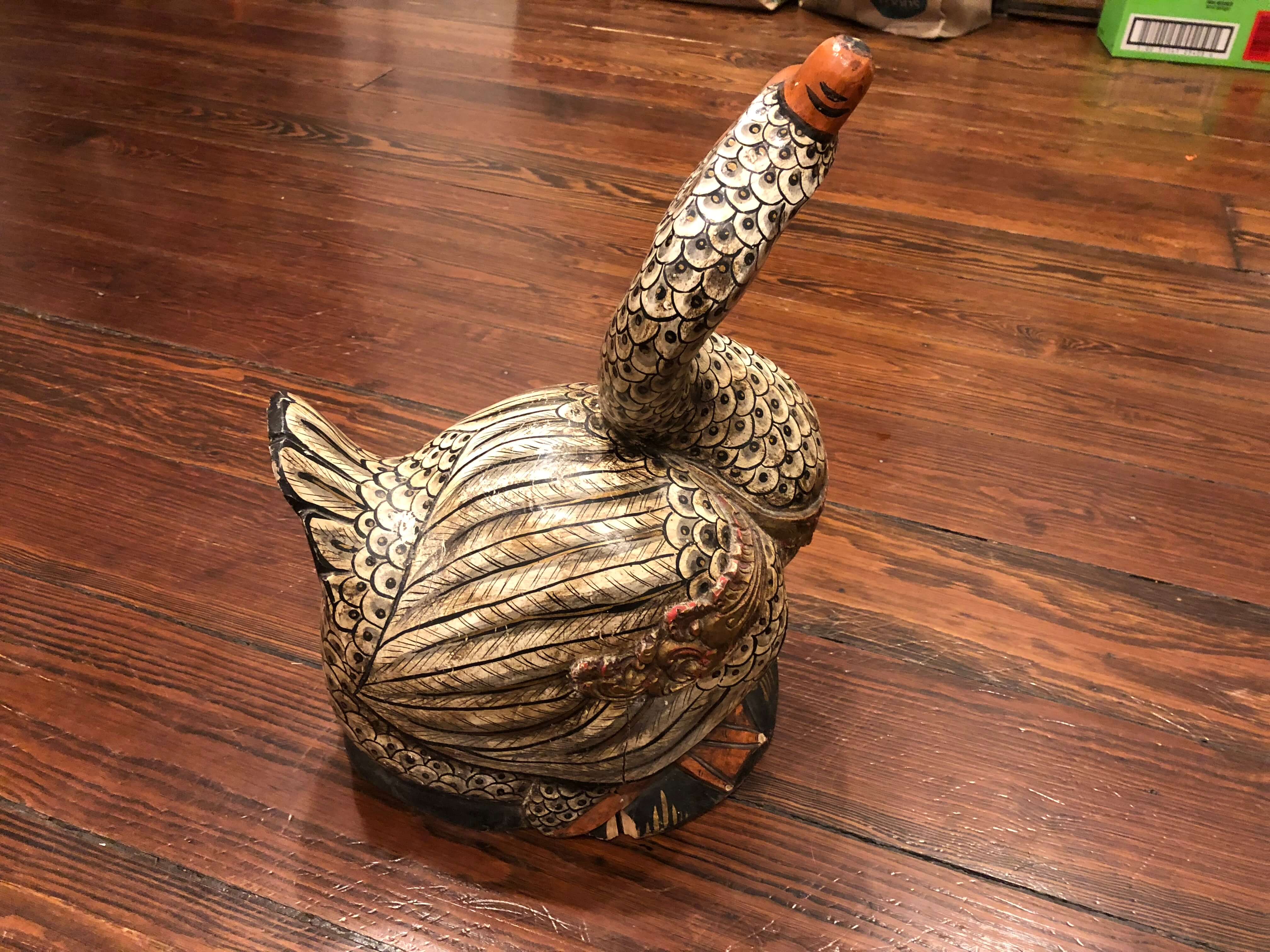 Help identifying carved horned goose | Antiques Board